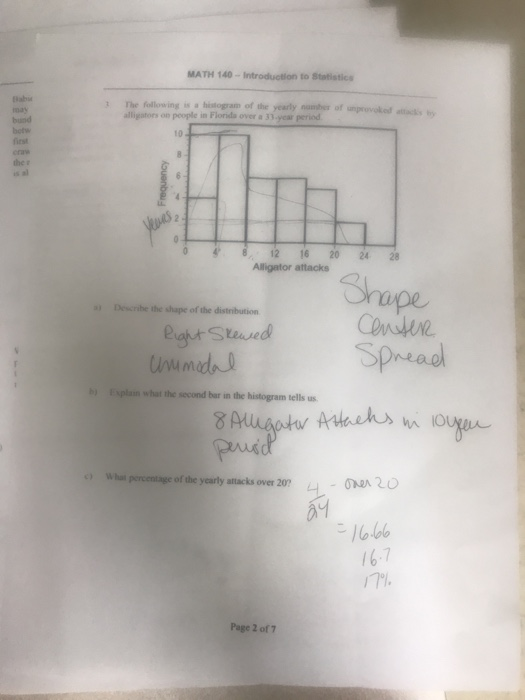 Solved MATH 140 - Introduction to statistics The following | Chegg.com
