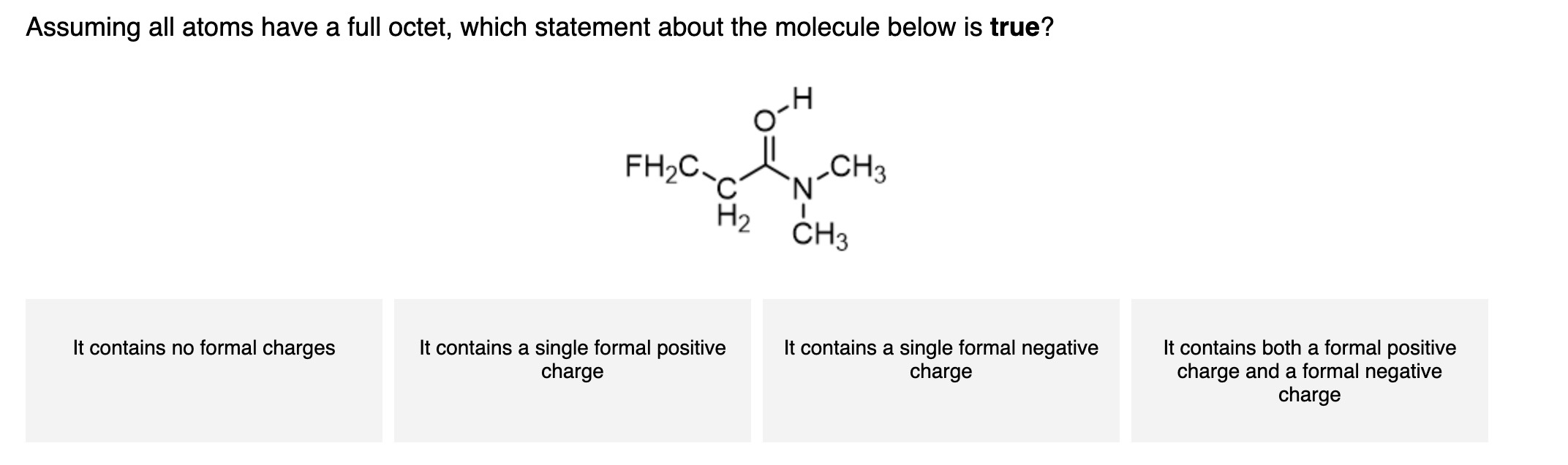 Solved Assuming all atoms have a full octet, which statement | Chegg.com