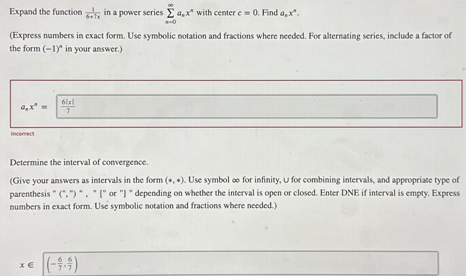 Solved Expand the function 16+7x ﻿in a power series | Chegg.com