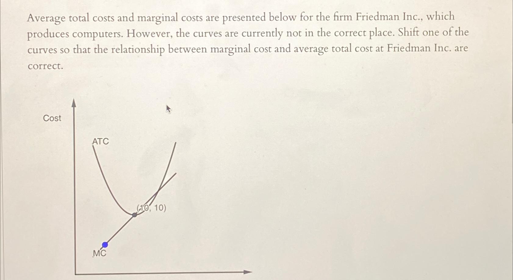 Solved Average total costs and marginal costs are presented | Chegg.com