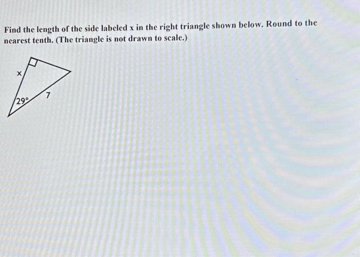 Solved Find the length of the side labeled x in the right | Chegg.com