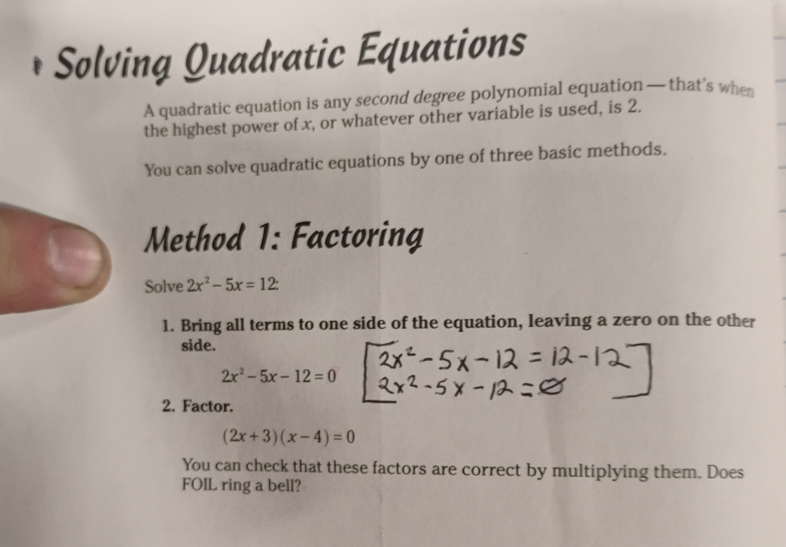 Solved I bought this book to help me brush up on my algebra, | Chegg.com