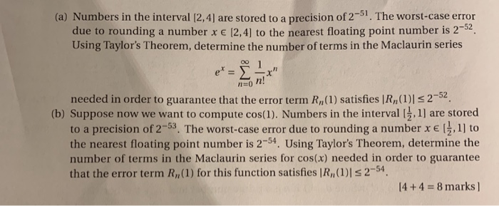 (4) Computers commonly store numbers using a format | Chegg.com