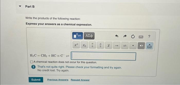 Write the products of the following reaction: Express | Chegg.com