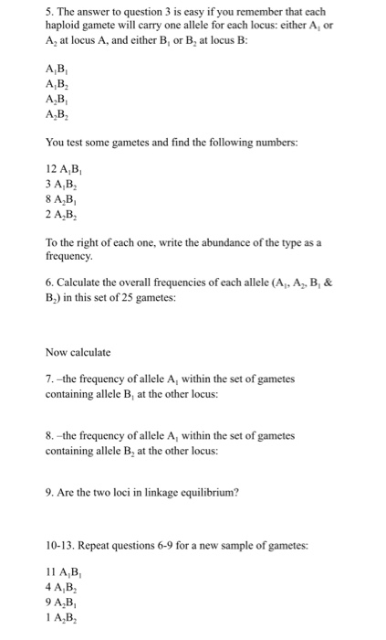 Solved Consider two loci, each with two alleles Locus A with | Chegg.com