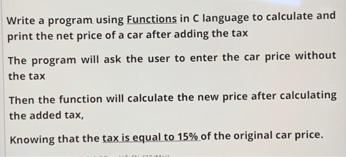 Solved Write A Program Using Functions In C Language To 2003
