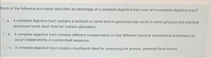 Solved hich of the following accurately describes an | Chegg.com