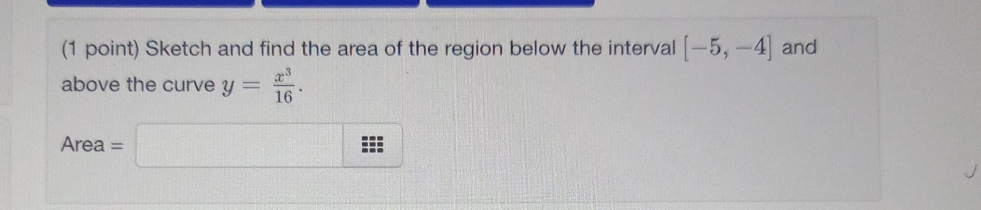 Solved (1 point) Sketch and find the area of the region | Chegg.com Solved (1 point) Sketch and find the area of the region | Chegg.com