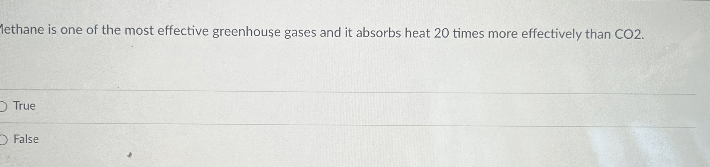 Solved lethane is one of the most effective greenhouse gases | Chegg.com