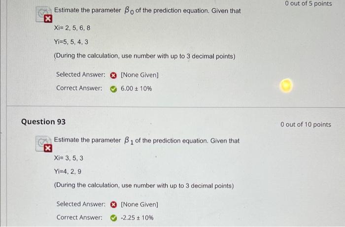 Solved please I want to know the formula of B0 and B1 and | Chegg.com