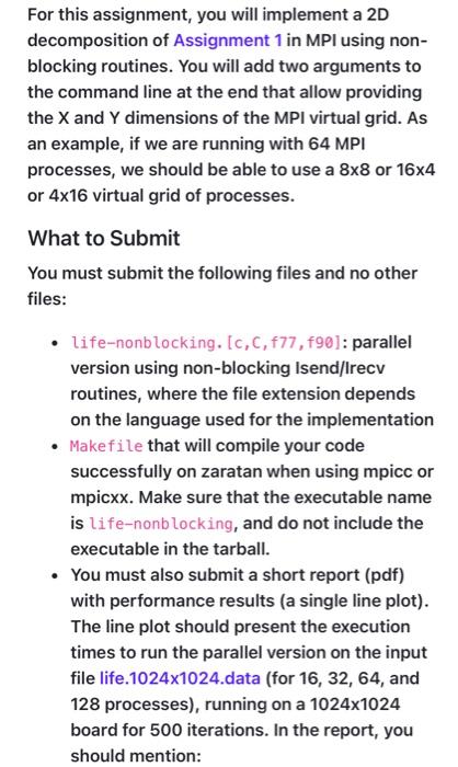 Solved You should put the code, Makefile and report in a | Chegg.com