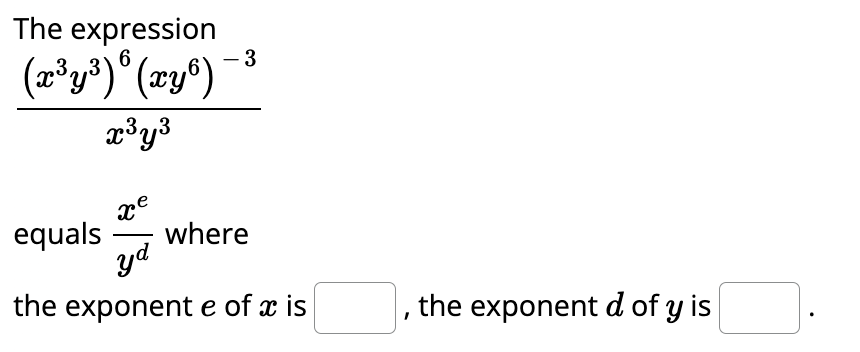 Solved Simplify 48x6y92 ﻿to the form ab2.a=b=The | Chegg.com