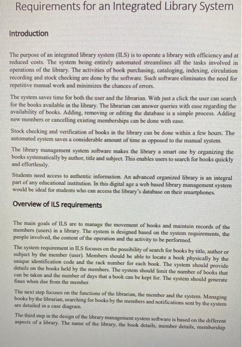 Solved hello this is sofrware eng we need to each case a use | Chegg.com