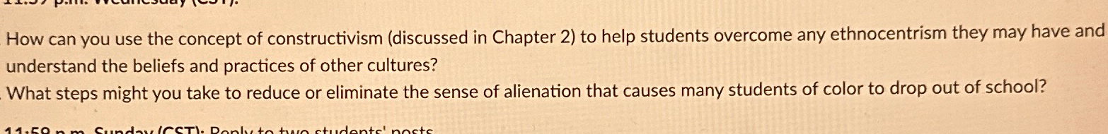 Solved How can you use the concept of constructivism | Chegg.com