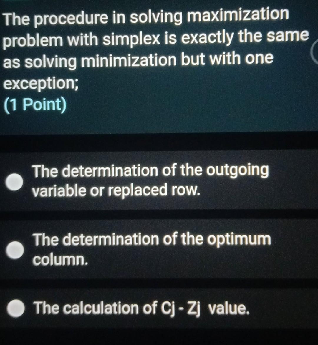 Solved 12 With simplex minimization the initial solution | Chegg.com