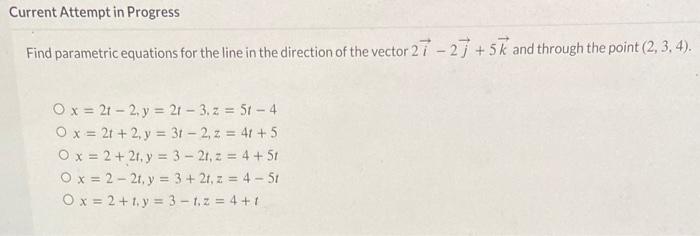 Solved Find parametric equations for the line through | Chegg.com