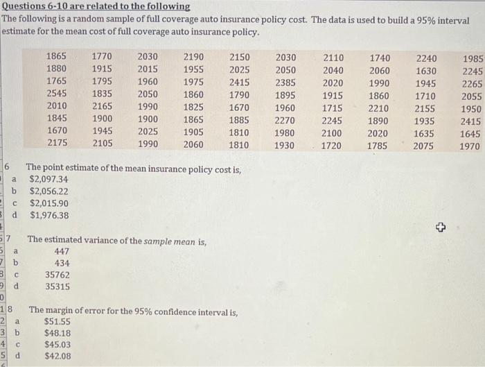 Solved Questions 1-5 are based on the following As a | Chegg.com