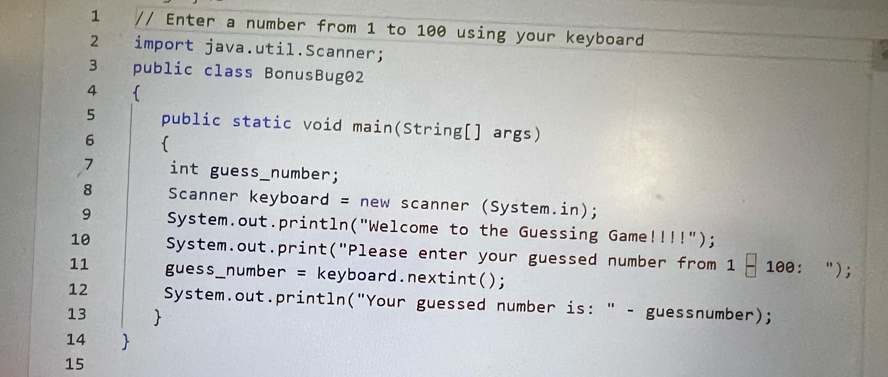 Solved I/ ﻿Enter a number from 1 ﻿to 100 ﻿using your | Chegg.com