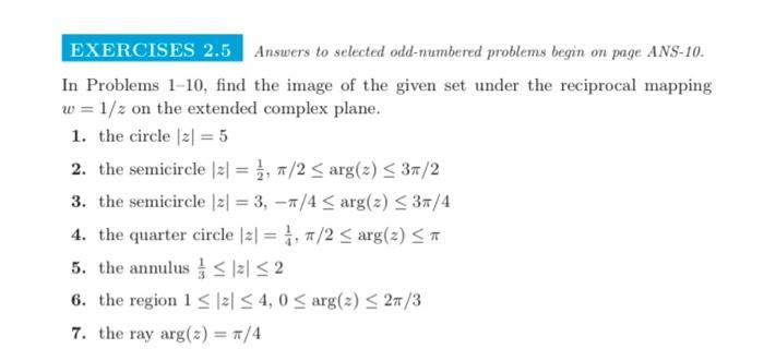 Solved EXERCISES 2.5 Answers to selected odd-numbered | Chegg.com