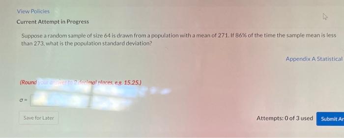 Solved Current Attempt in Progress Suppose a random sample | Chegg.com