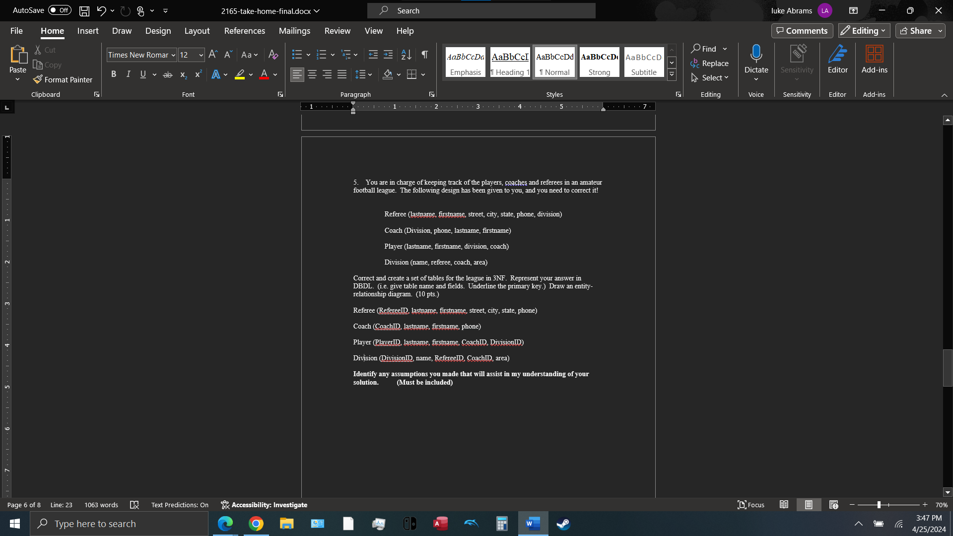 Solved Please help me check this microsoft access database | Chegg.com