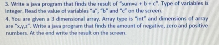 Solved 3. Write a java program that finds the result of | Chegg.com