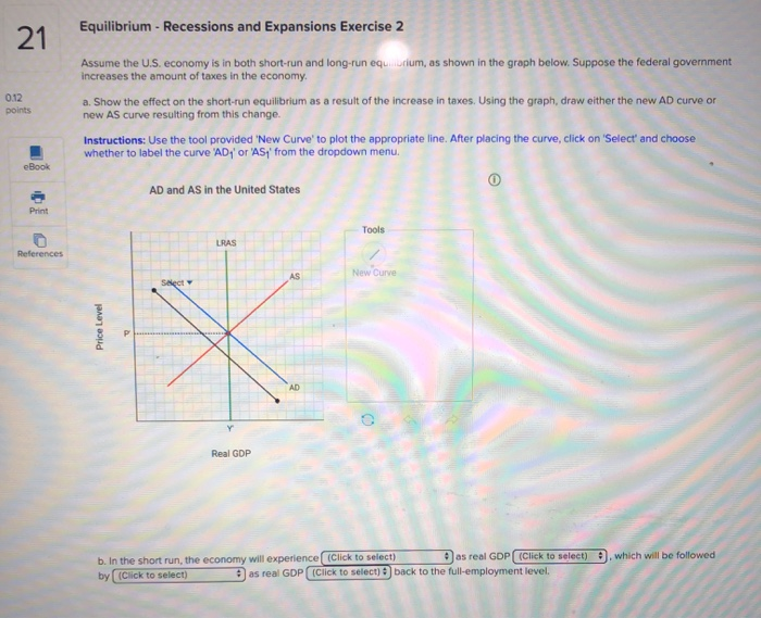 Solved Equilibrium - Recessions and Expansions Exercise 2 1 | Chegg.com