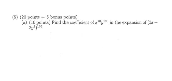 Solved (5) (20 points +5 bonus points) (a) ( 10 points) Find | Chegg.com Solved (5) (20 points +5 bonus points) (a) ( 10 points) Find | Chegg.com