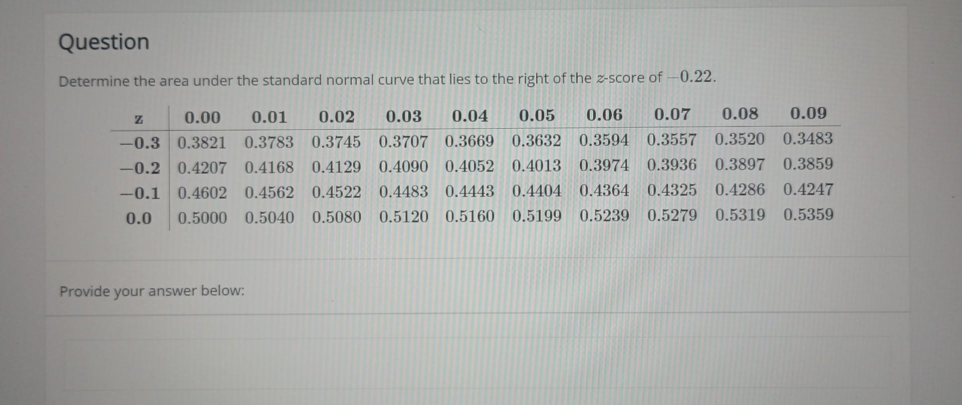 Solved Using a Table You can also use a z-table to find the | Chegg.com