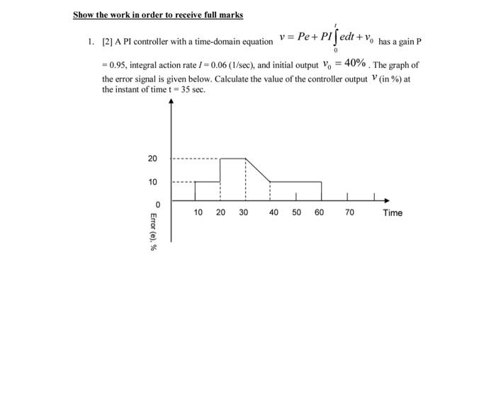 Solved how the work in order to receive full marks 1. [2] A | Chegg.com