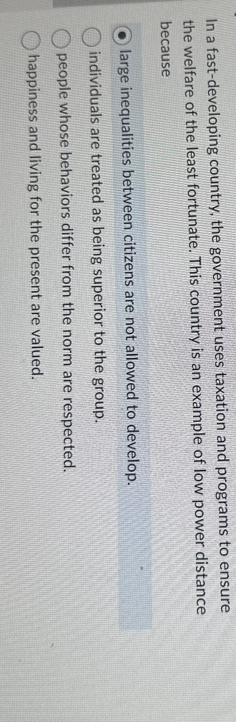 Solved In a fast-developing country, the government uses | Chegg.com