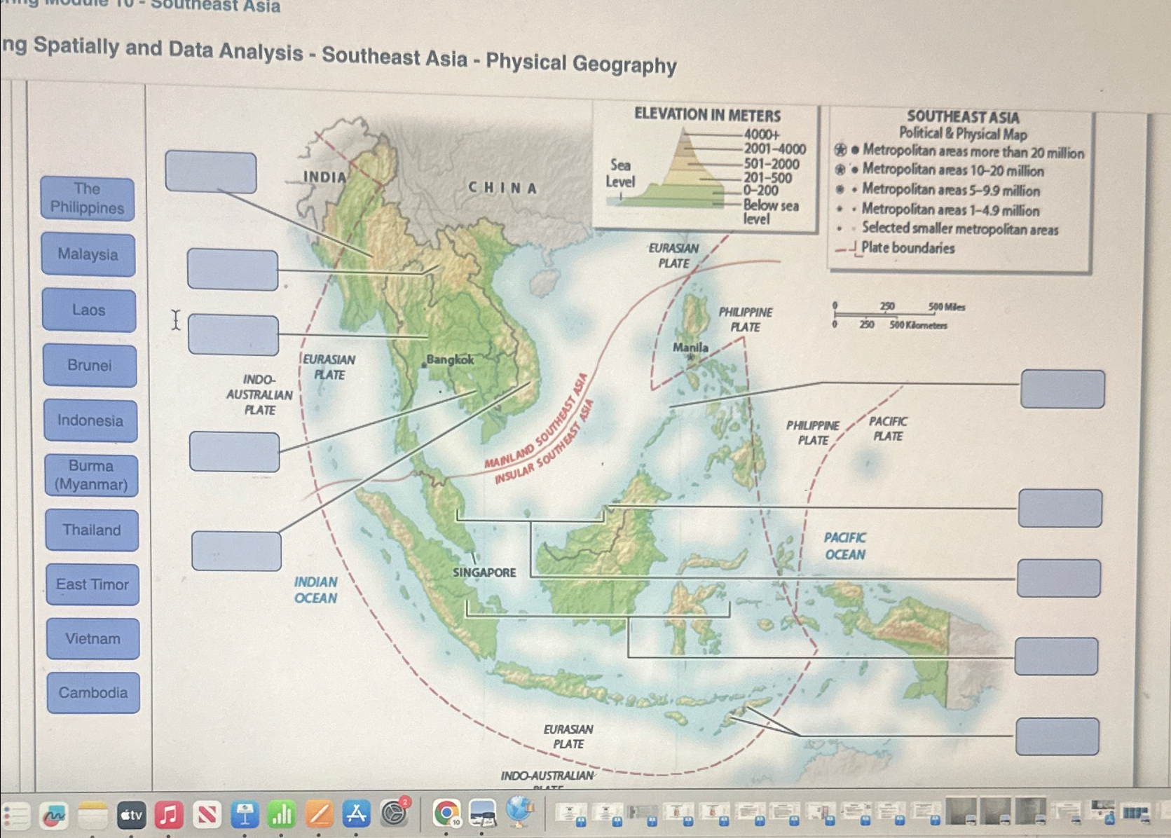 Solved ng Spatially and Data Analysis - ﻿Southeast Asia - | Chegg.com