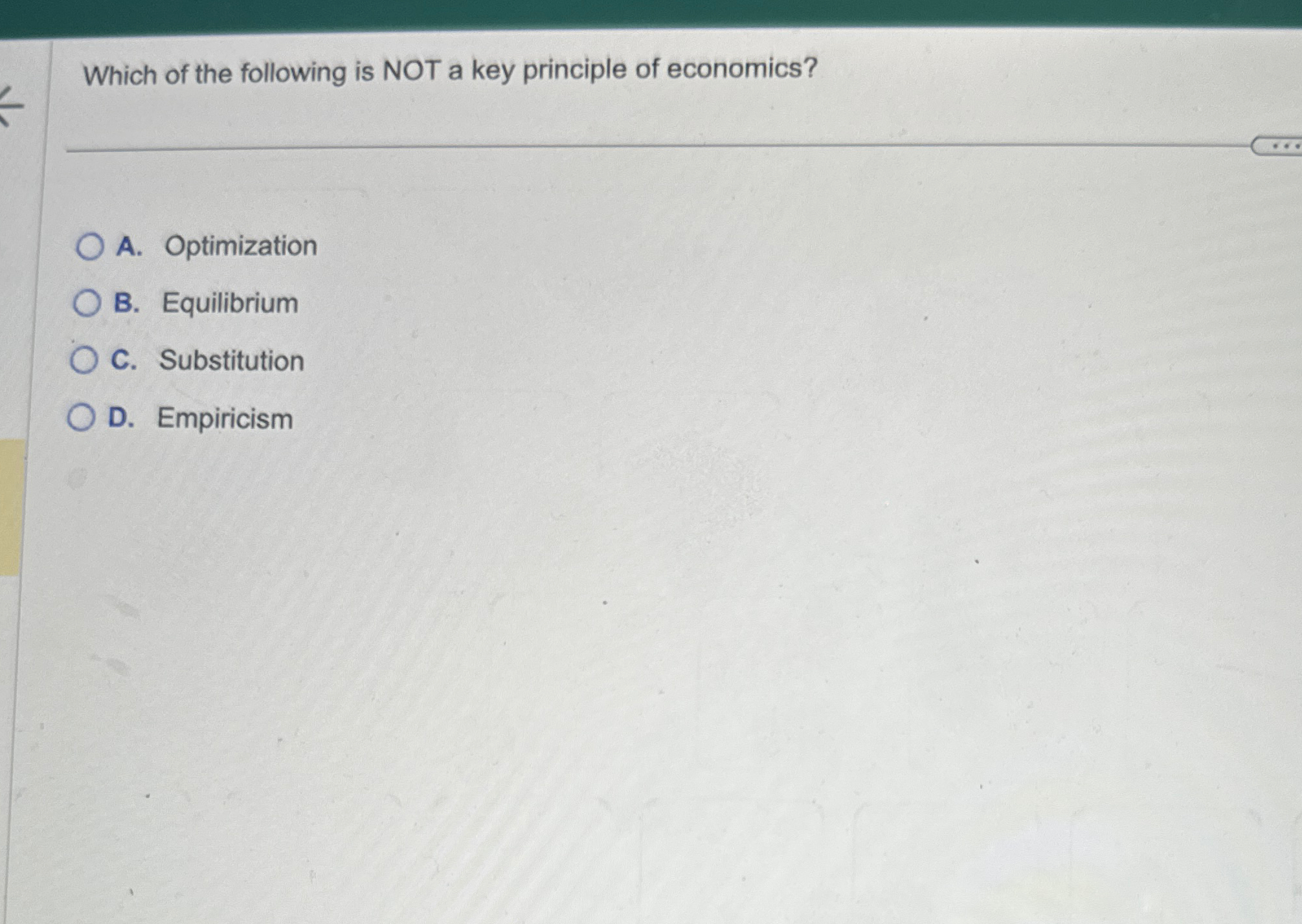 Solved Which of the following is NOT a key principle of | Chegg.com