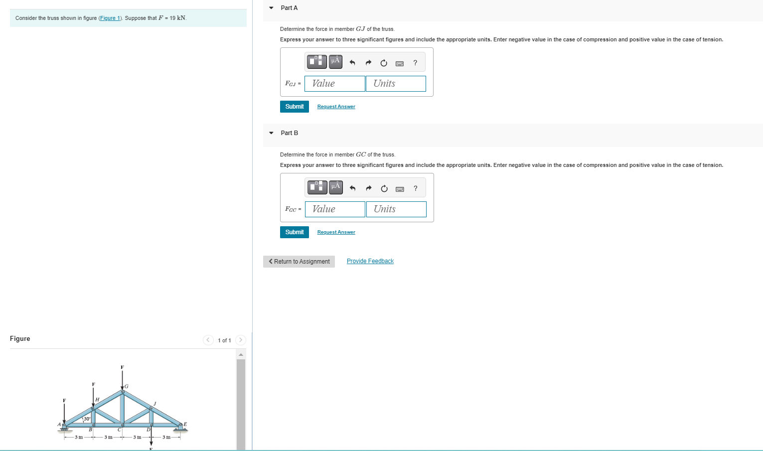Solved Consider the truss shown in figure (Figure 1). | Chegg.com