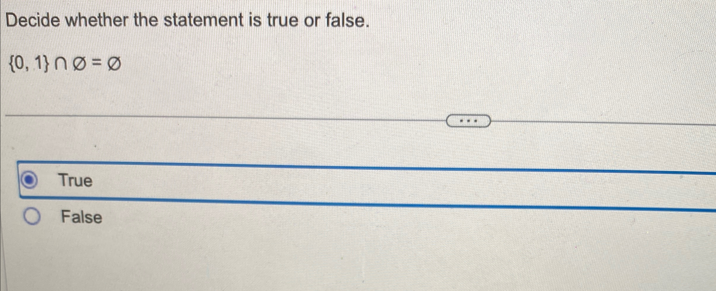Solved Decide whether the statement is true or | Chegg.com