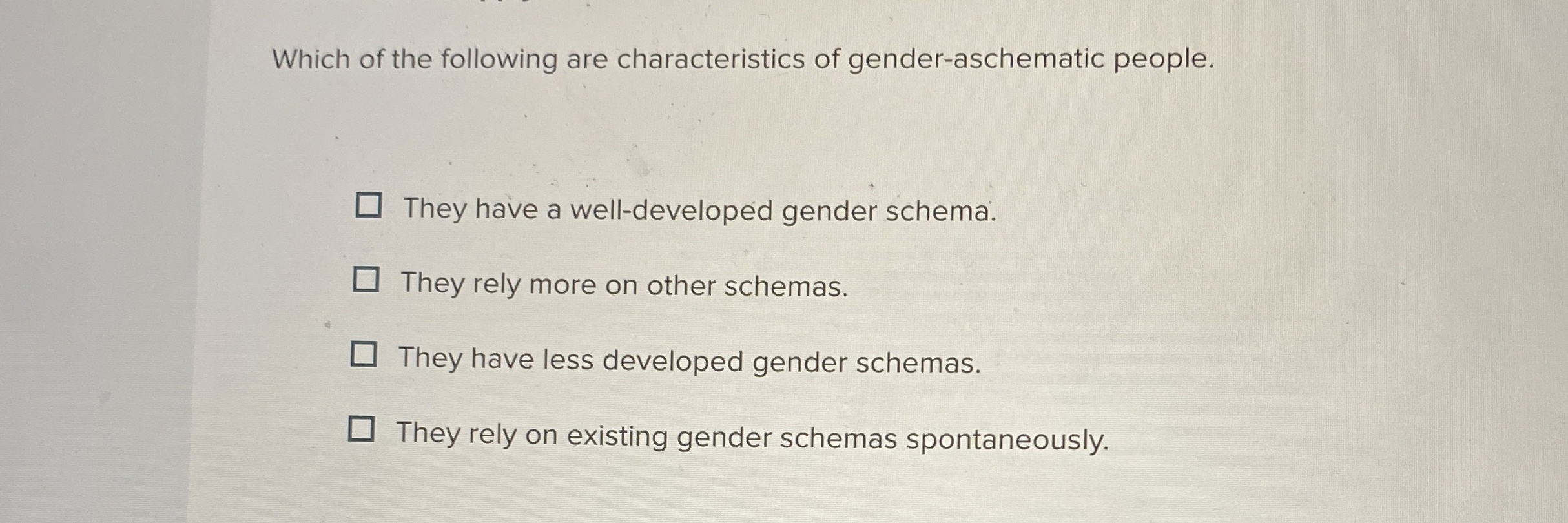 Solved Which of the following are characteristics of | Chegg.com