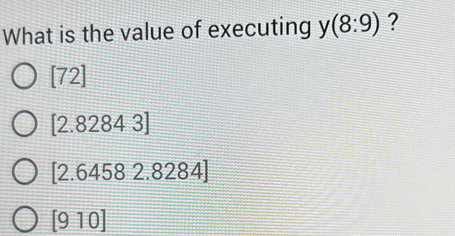 Solved What is the value of executing | Chegg.com