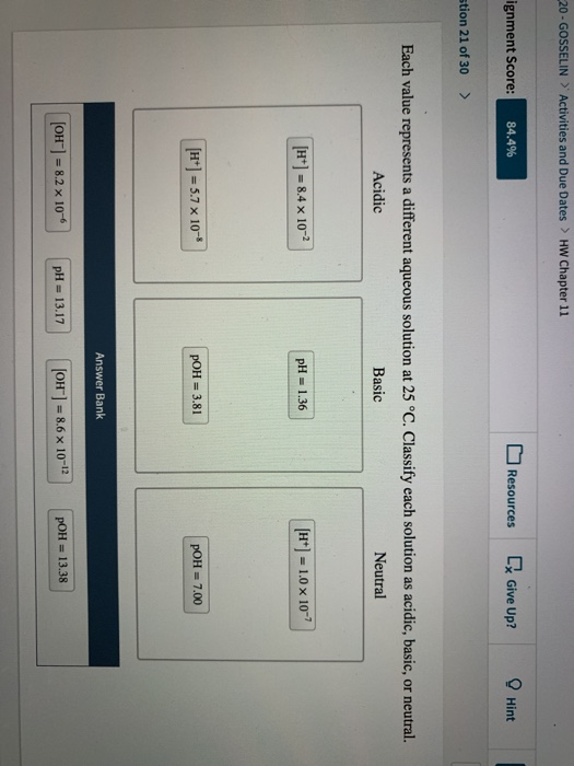 Solved Ut waves HW Chapter 11 ignment Score: 84.4% Resources | Chegg.com