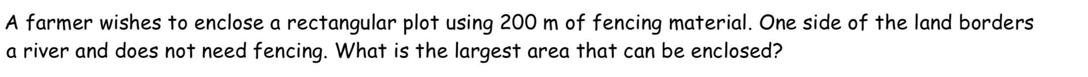 Solved A farmer wishes to enclose a rectangular plot using | Chegg.com