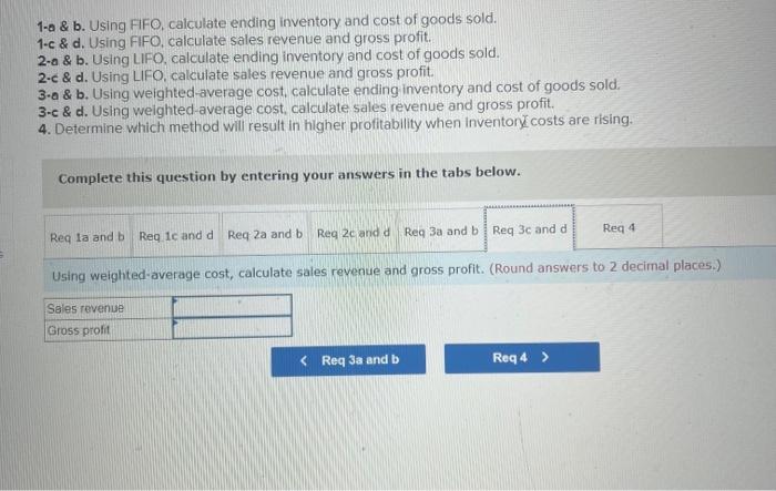 Solved Exercise 6-4 (Algo) Calculate inventory amounts when | Chegg.com