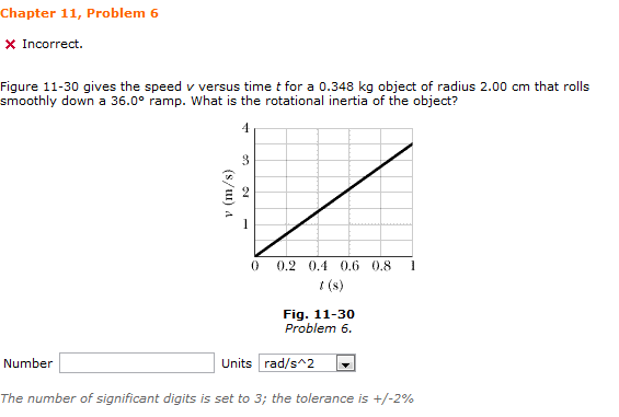 Solved Figure 11-30 gives the speed v versus time t for a | Chegg.com
