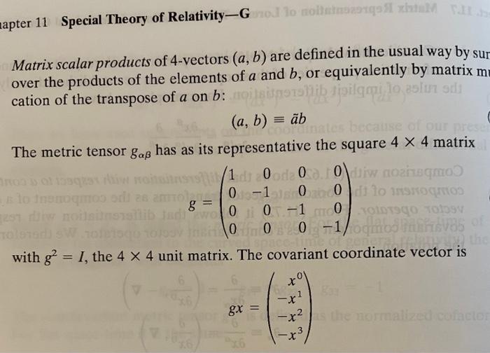 Solved . sides of the (a) For the Lorentz boost and rotation | Chegg.com
