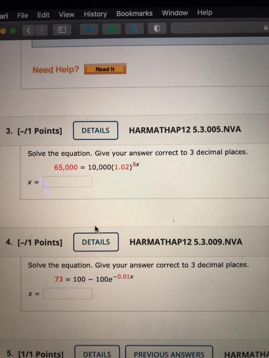 Solved ari File Edit View History Bookmarks Window Help Need | Chegg.com