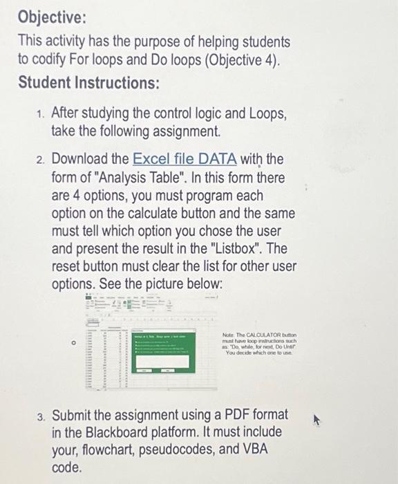 Solved There are 4 options, program each option on the | Chegg.com