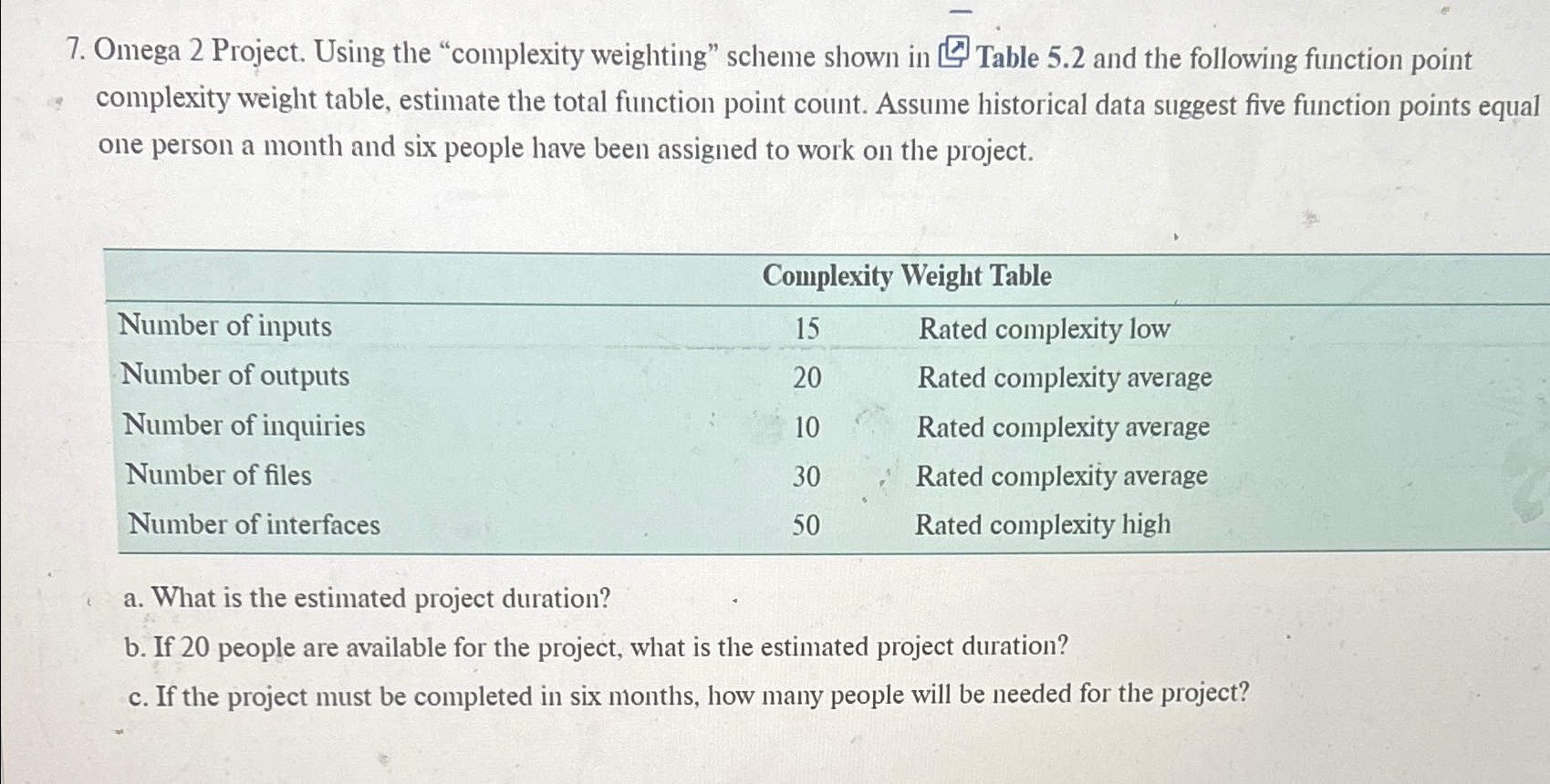 Omega 2 ﻿Project. Using the "complexity weighting" | Chegg.com