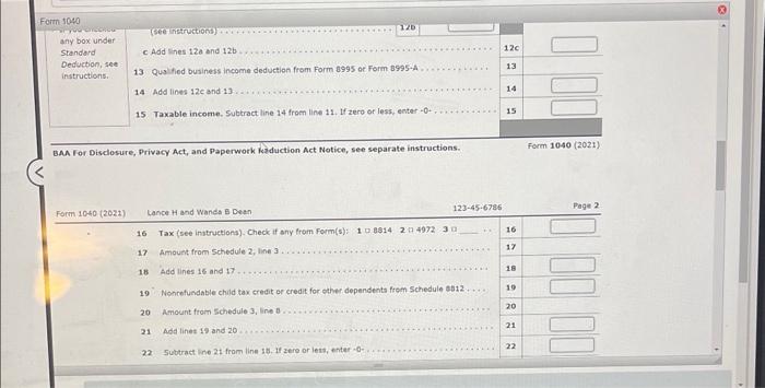 Solved Note: This problem is for the 2021 tax year. Lance H, | Chegg.com