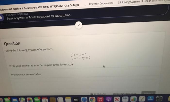 Solved Knewton Coursework 33 Solving Systems of Linear susu | Chegg.com