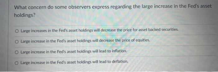 Solved What concern do some observers express regarding the | Chegg.com