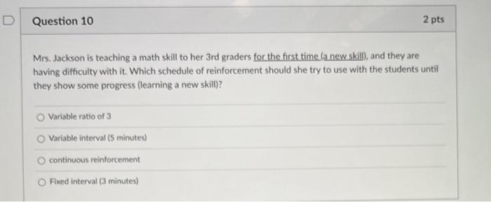Solved Mrs. Jackson is teaching a math skill to her 3 rd | Chegg.com