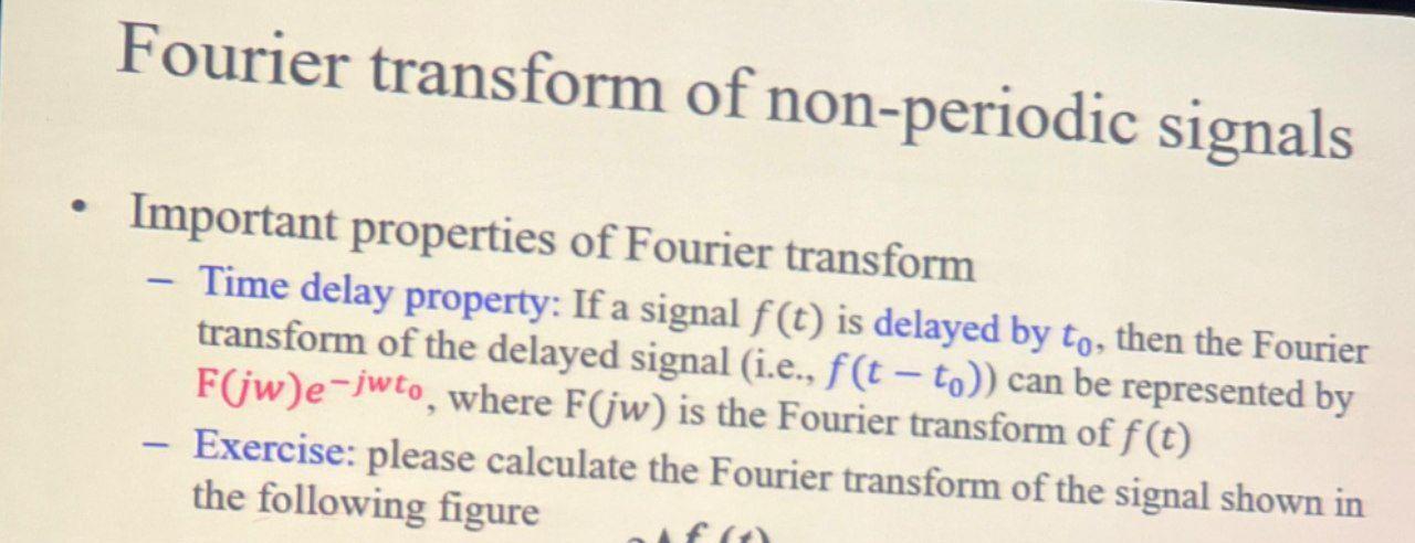 Solved Fourier transform of non-periodic signals - Important | Chegg.com